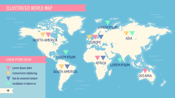 ILLUSTRATED WORLD MAP | Genially