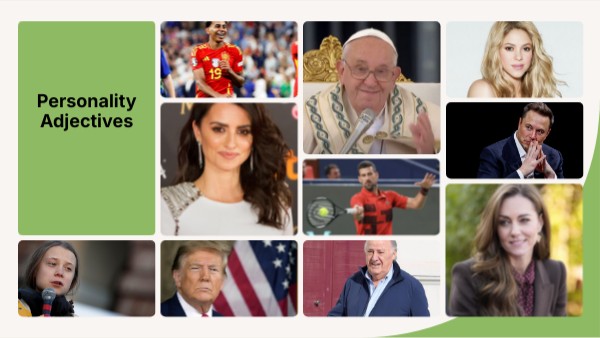 Personality adjectives | Genially