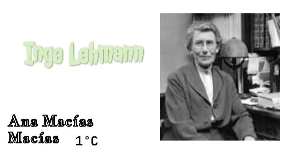 inge lehmann