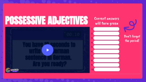 LET'S PRACTICE SENTENCES WITH ADJ. | Genially