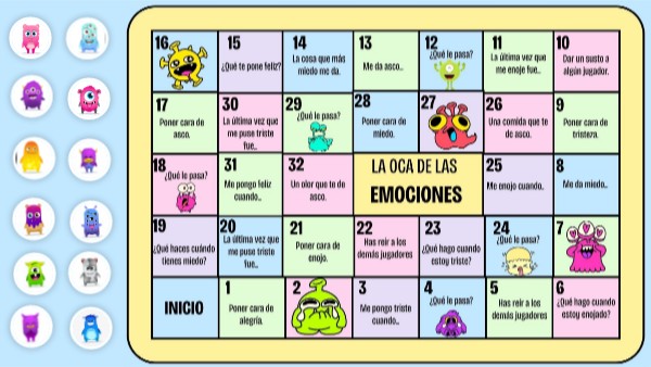 JUEGO DE LA OCA DE LAS EMOCIONES | Genially