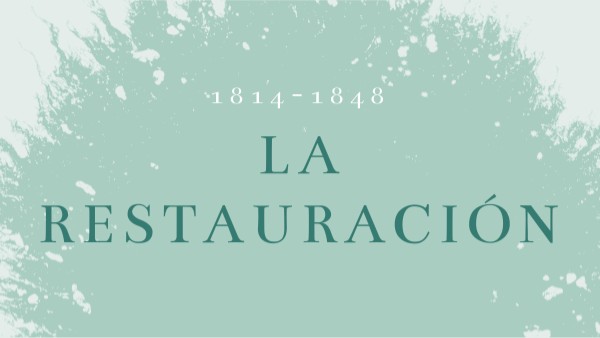 Restauración | Genially