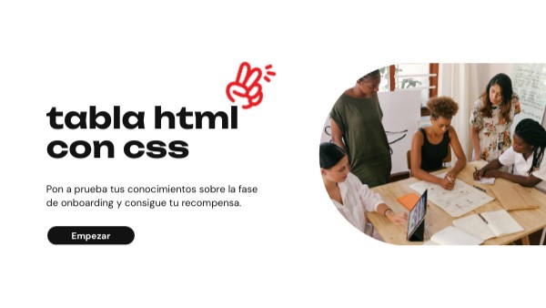 Creacion tabla con html y css