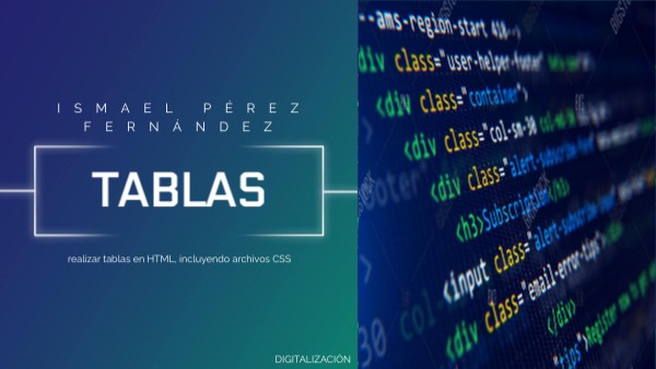 TABLAS HTML Y CSS - ISMAEL PÉREZ FERNÁNDEZ