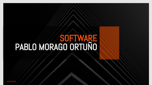 Presentación Software Pablo Morago Ortuño