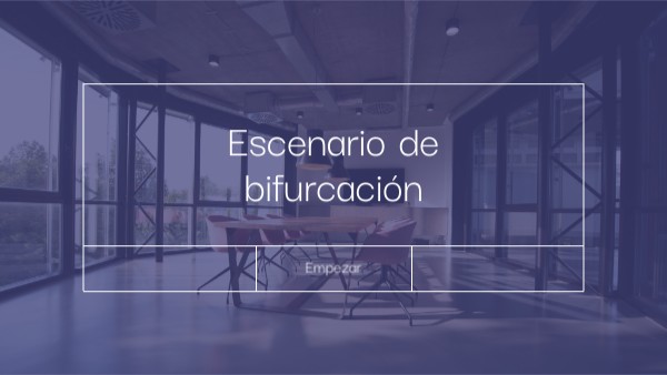 Escenario de bifurcación