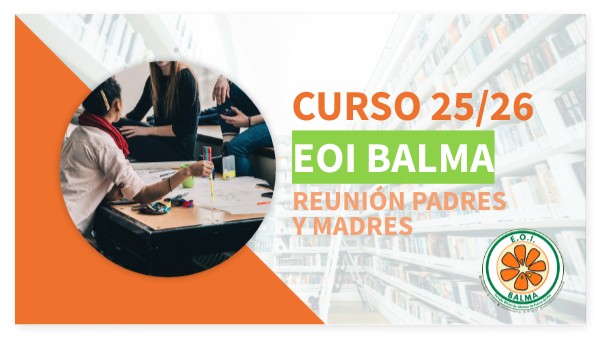 Reunión padres y madres EOI BALMA 2024/25