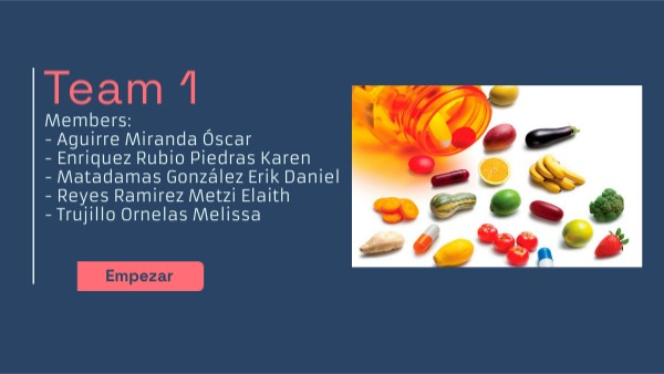 Presentación Complementos vitamínicos