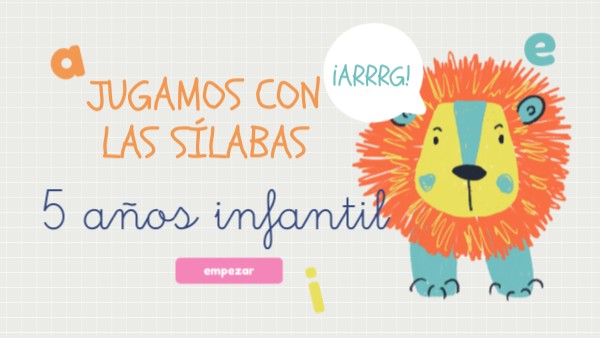 JUEGO CON LAS SILABAS | Genially