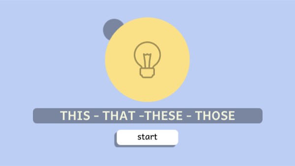 Practica: this-these-that-those | Genially