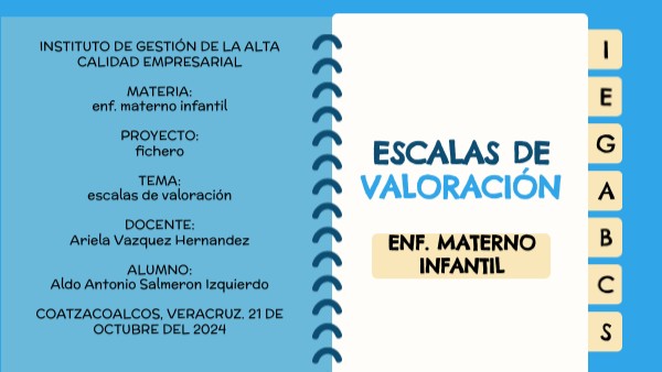 Escalas de Valoración | Genially