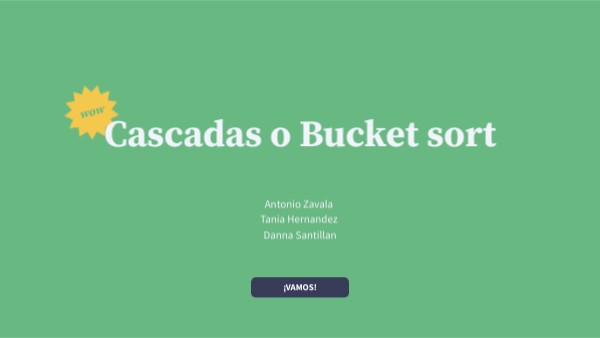 CASCADA(BUCKET SORT)