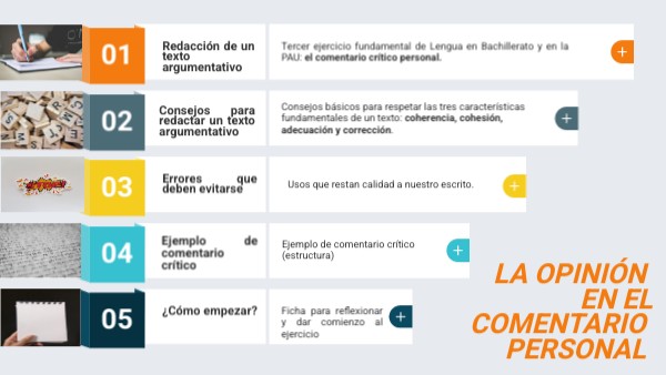 Infografía comentario crítico personal | Genially
