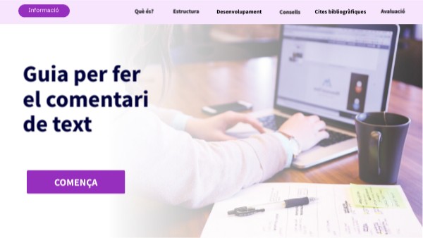 Guia comentari de text | Genially