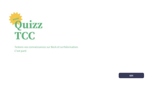 Quizz Beck et les TCC | Genially