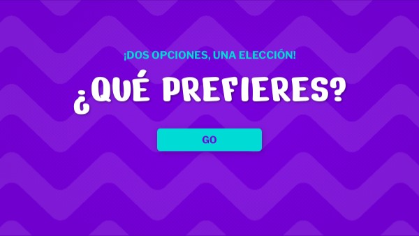 Juego qué prefieres