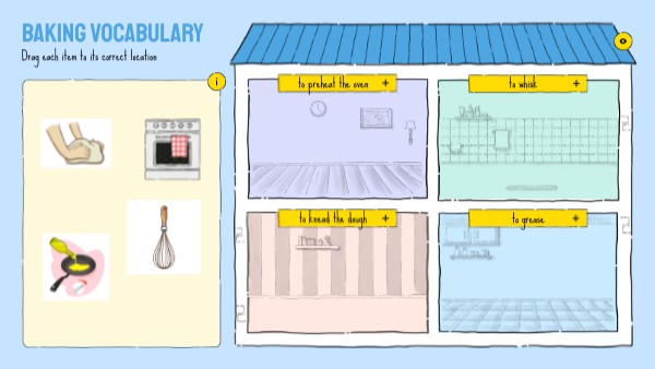 Baking vocabulary Game | Genially