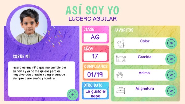 Tarjeta así soy yo | Genially