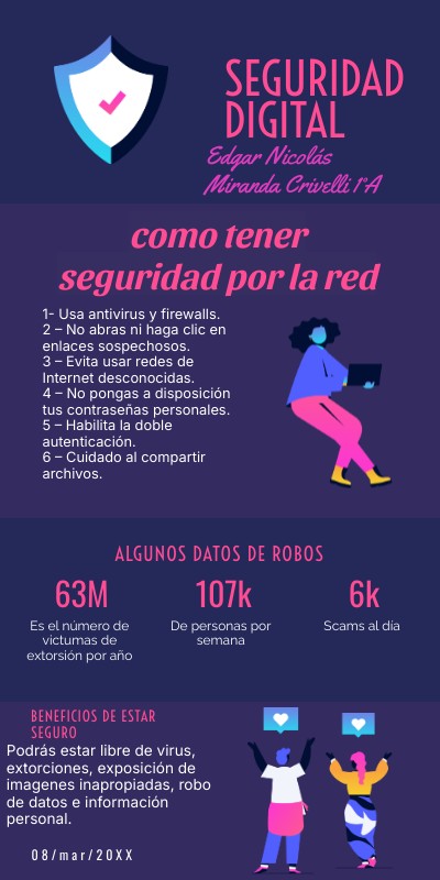 Infografía de la seguridad en internet | Genially