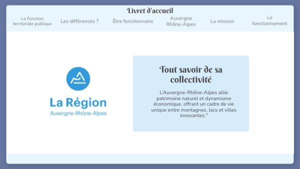 Livret d'accueil | Genially