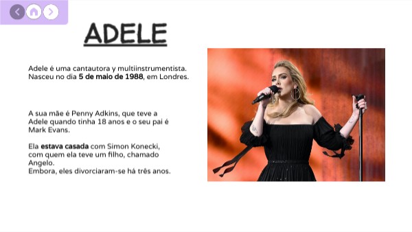 Biografía Adele | Genially