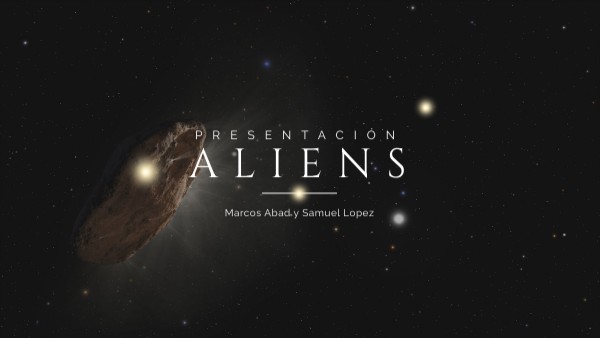 PRESENTACIÓN DE LOS ALIENS | Genially