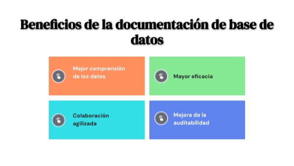 Beneficios de la documentación de bases de datos