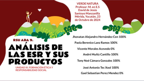 ADA9. Equipo Verde Natura