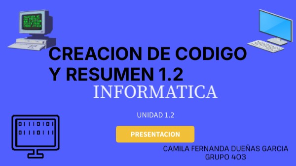 INFORMATICA CODIGO