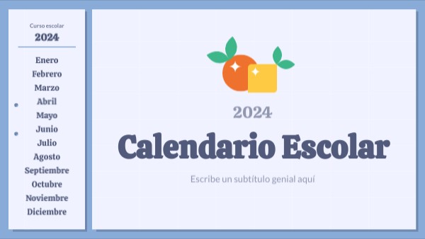 Calendario curso 2024 | Genially