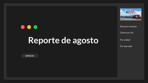 Reporte agosto