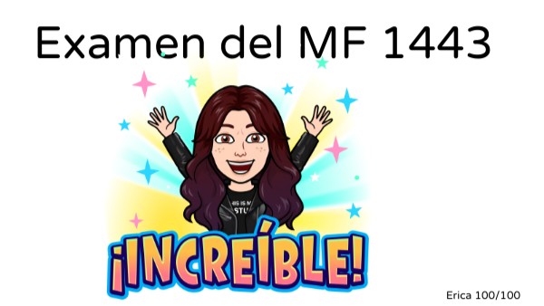 Examen MF 1443 | Genially