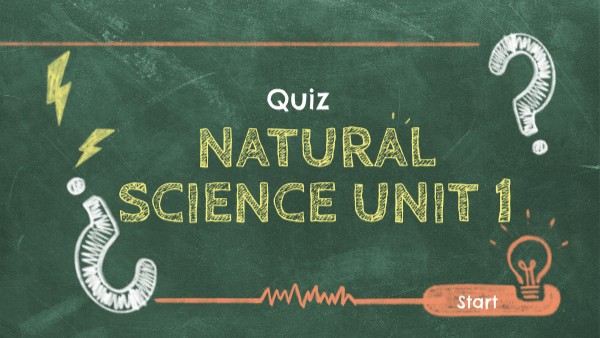 Quiz natural science unit 1 pizarra animada