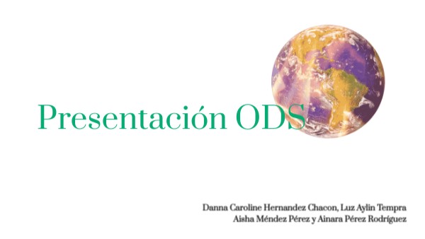 Presentación ODS