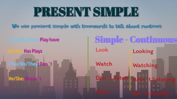 Present simple | Genially