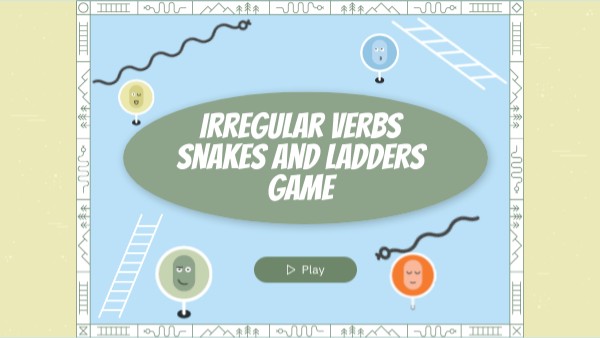 Irregular Verbs Snakes and Ladders | Genially