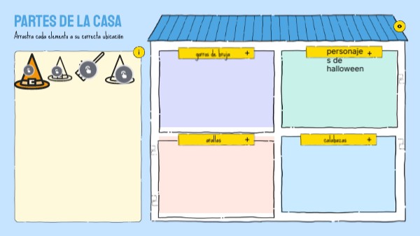 Juego partes de la casa | Genially