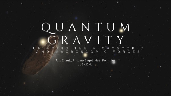 Quantum gravity