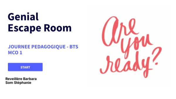 Escape Room Génial | Genially