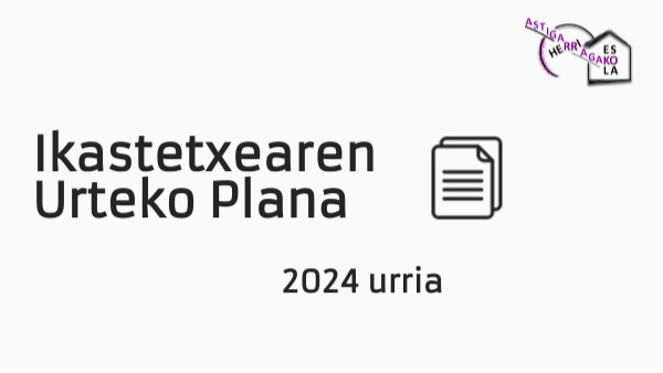 Ikastetxeko Urteko plana_2024 urria
