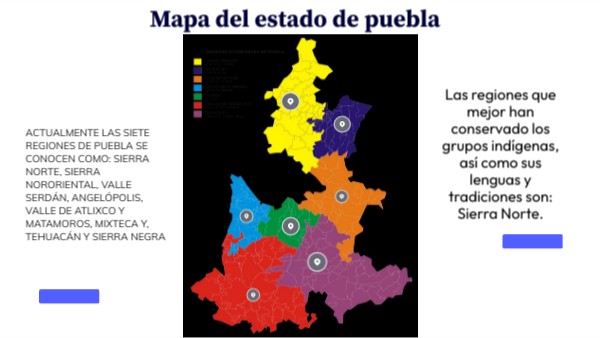 Mapa del estado de puebla por regiones | Genially