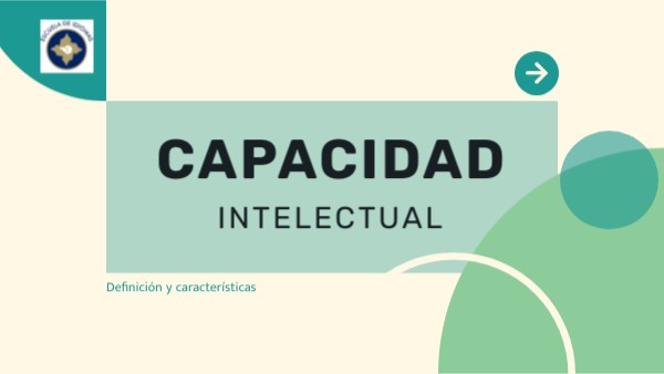 CAPACIDAD INTELECTUAL