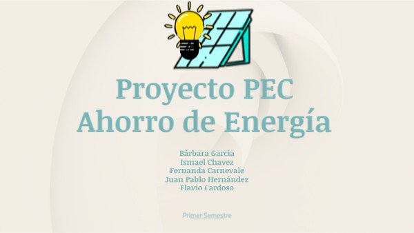PEC AHORRO DE ENERGÍA | Genially