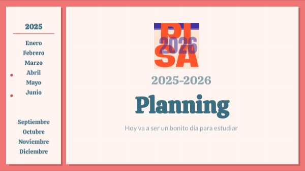 Planning 2025 Pisa | Genially