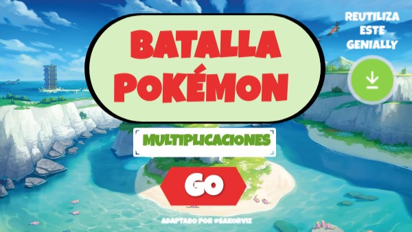 Batalla Pokemon Multiplicaciones
