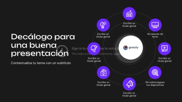 DECALOGO DE PRESENTACIONES | Genially