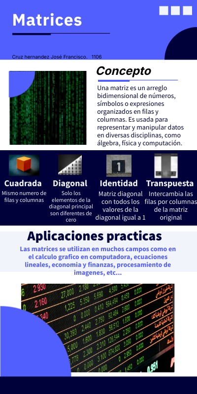 Infografía Matrices. | Genially
