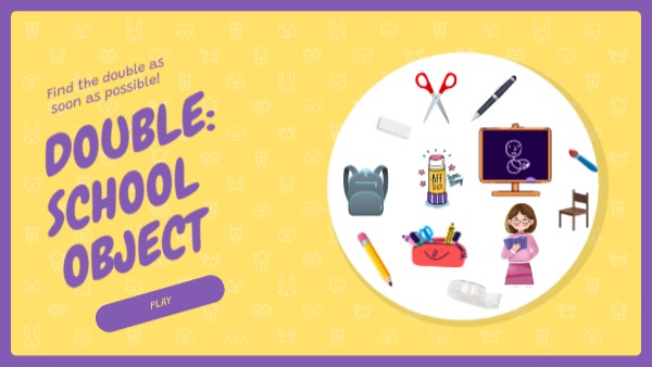 Gioco Oggetti Scuola Double