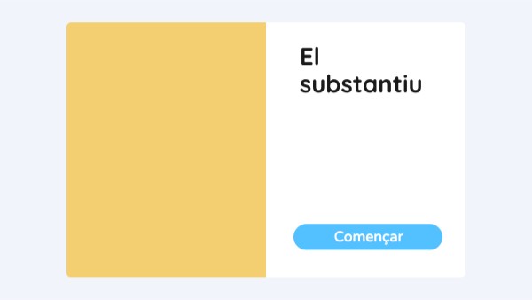 Joc substantius | Genially