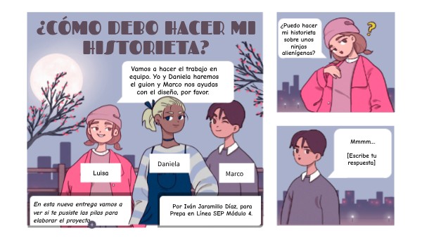 Ejercicio EAA: ¿Cómo hacer mi historieta? | Genially